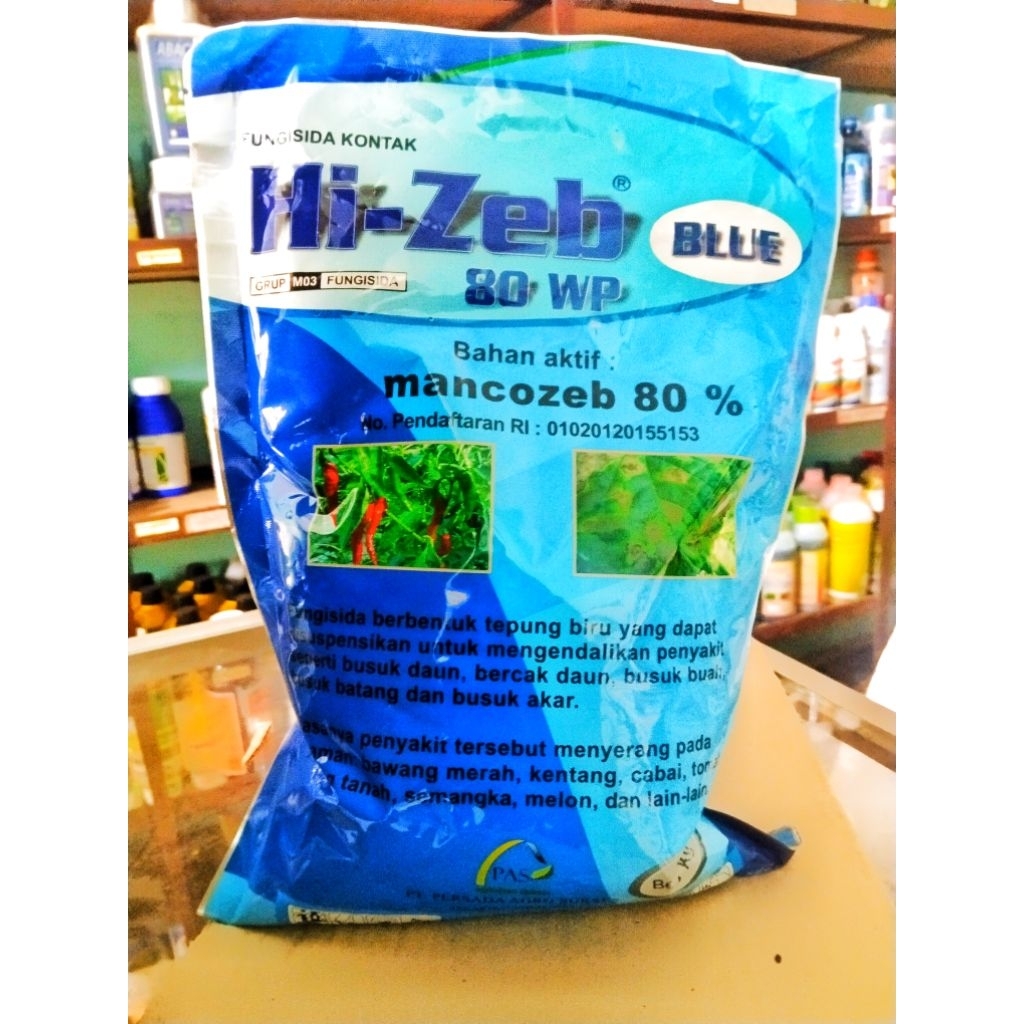 Jual Fungisida HI-ZEB BLUE 80wp isi 1Kg | Shopee Indonesia