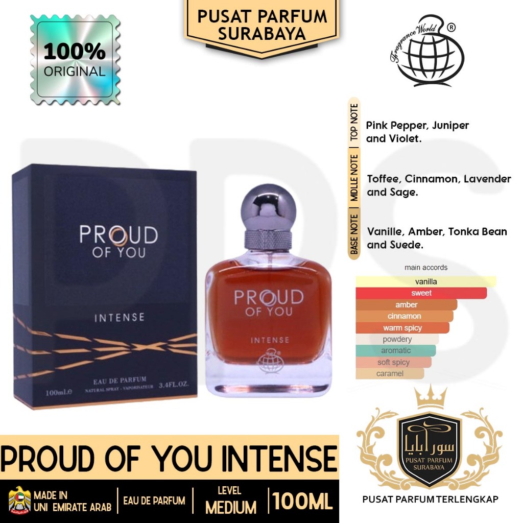 Jual Proud Of You Intense Fragrance World Premium Parfum Pria/Wanita ...