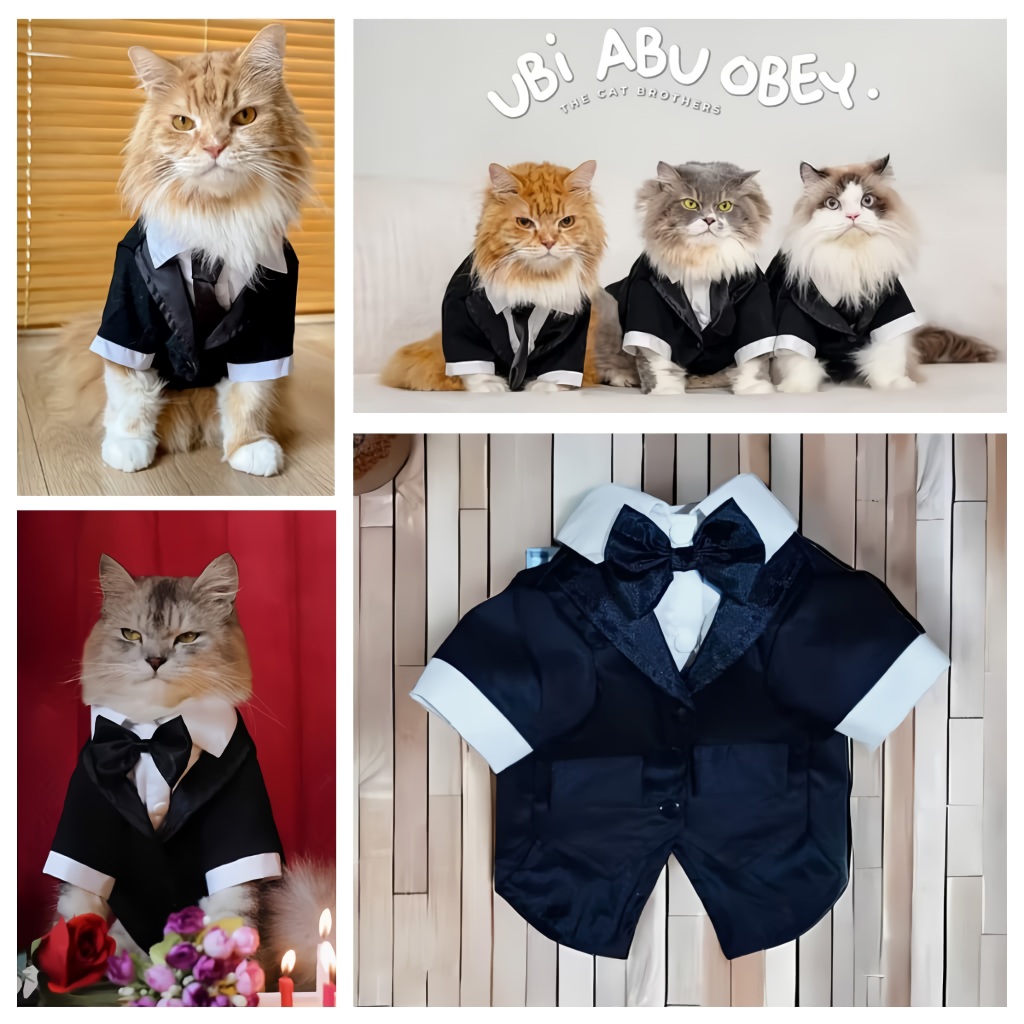 Jual ⭐ Migo Design 86 ⭐ Baju Jas Hitam Premium Kucing/ Anjing / Pakaian ...