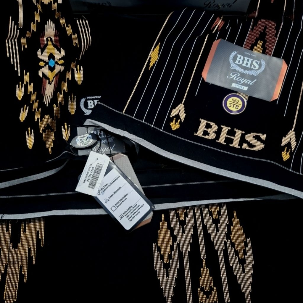 Jual Sarung BHS Royal STB Silver Hitam Kombinasi Emas Premium ...