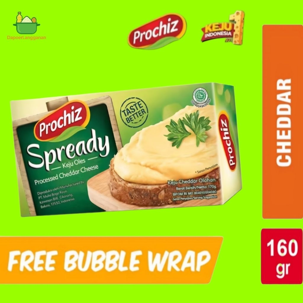 Jual Prochiz Spready Keju Cheddar Oles 160gr | Shopee Indonesia