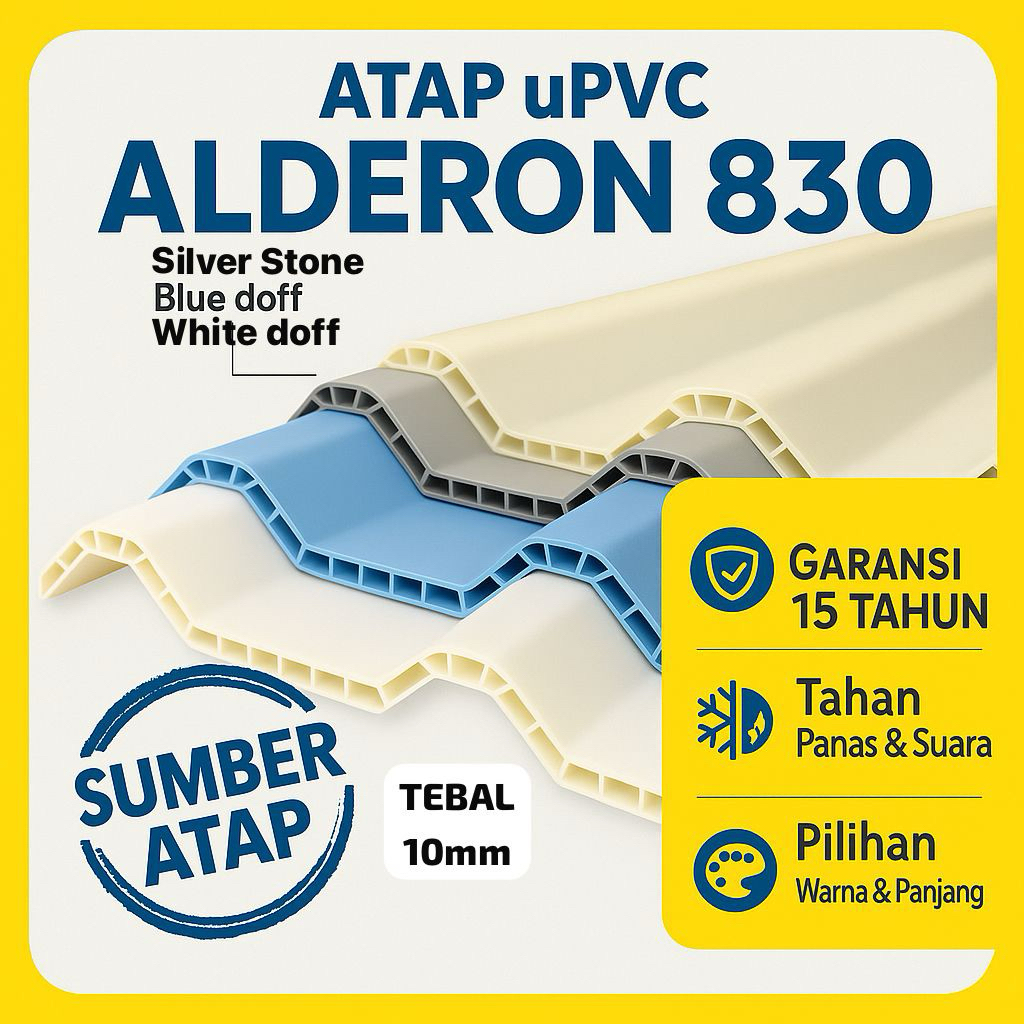 Jual Atap UPVC Alderon Twinwall 10mm || Ukuran Custom Panjang 6M - Jabodetabek | Shopee Indonesia
