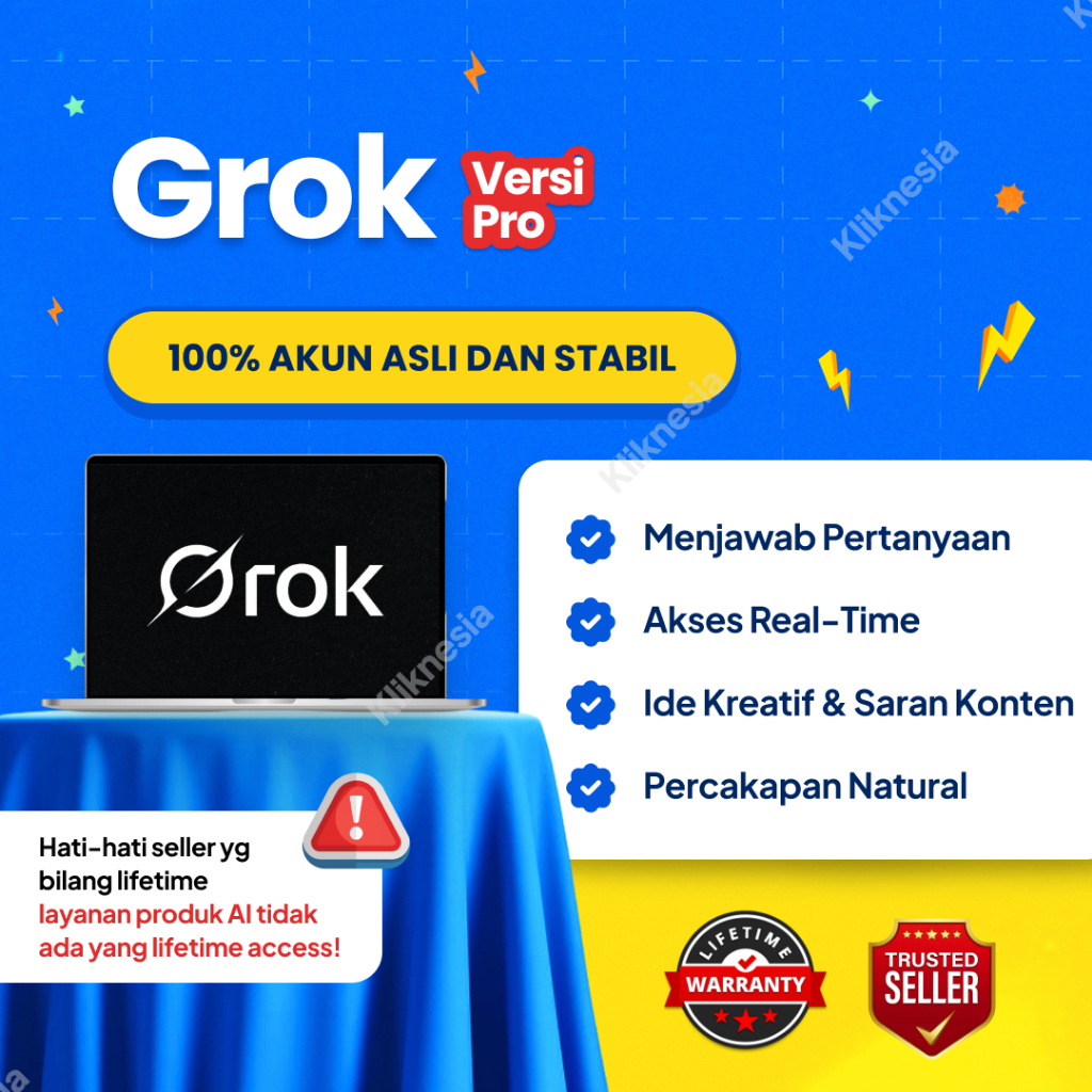 Jual Grok Premium Menjawab Pertanyaan dengan Gaya Unik Sangat Aman ...