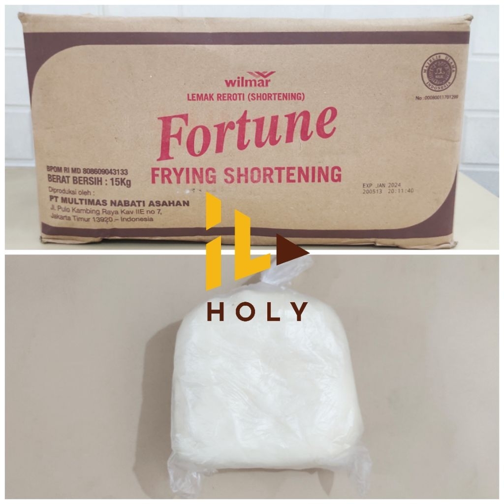 Jual Fortune Frying Fat Shortening Minyak Padat (1kg) Repack | Shopee ...