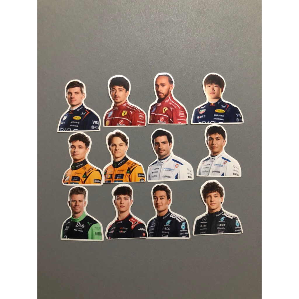 Jual formula 1 drivers stickers 2025 season | Shopee Indonesia