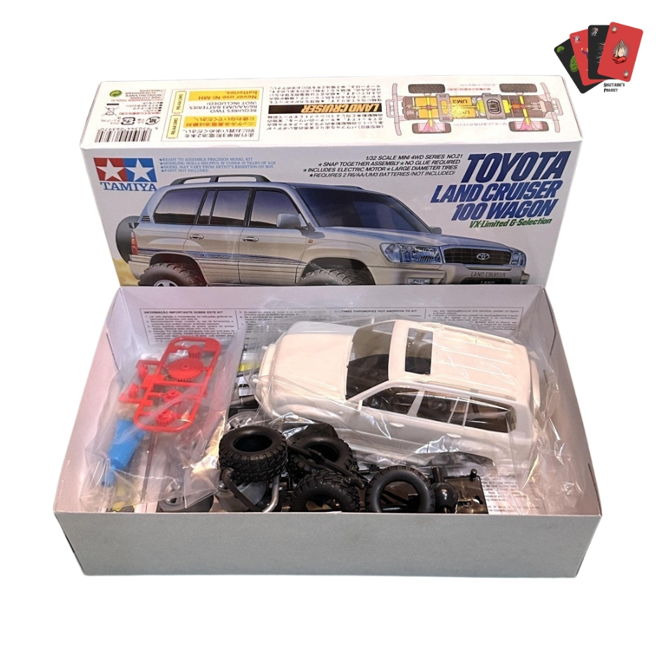 Jual Mainan Rakit Mobil Tamiya Mini 4WD - Toyota Land C 100 W (ORIGINAL ...