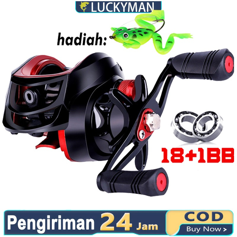 Jual LUCKY MAN reel pancing Baitcasting Reel BC reel Drag Power 15KG ...