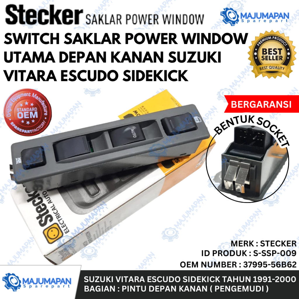 Jual SWITCH SAKLAR POWER WINDOW UTAMA DEPAN KANAN SUZUKI VITARA ESCUDO ...