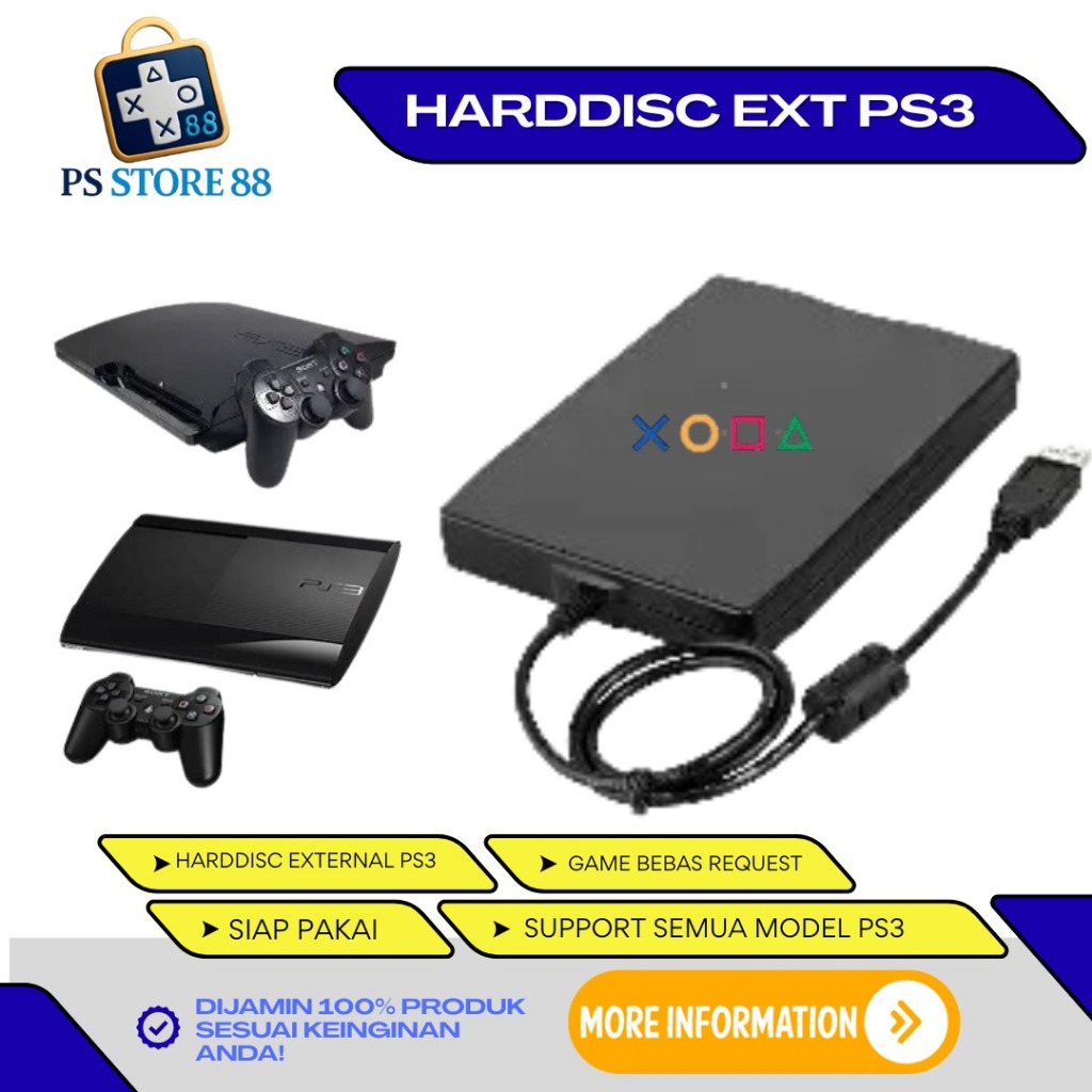 Jual "Harddisk External PS3 120GB - 1TB | Master Game Bebas Request ...