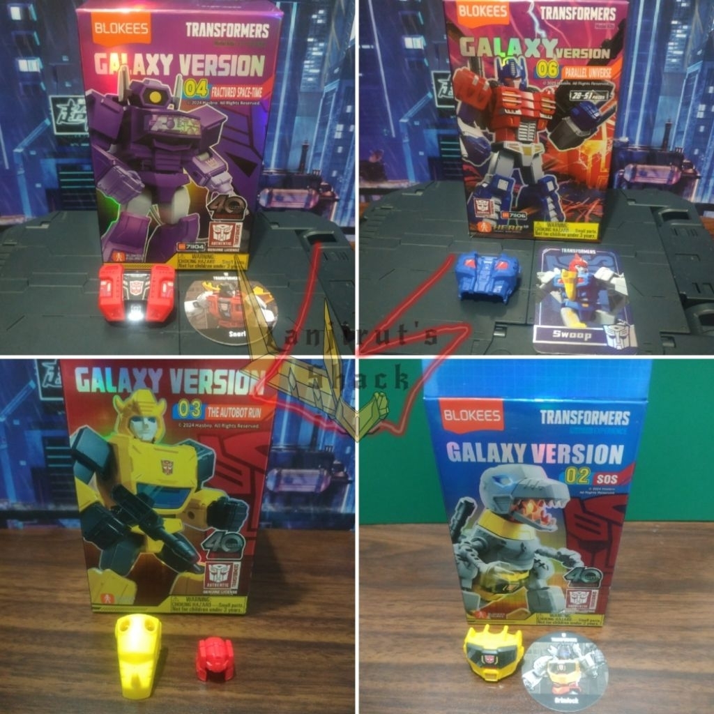 Jual Blokees Buluke Blocks Transformers Galaxy Version Dinobots Set 4 ...