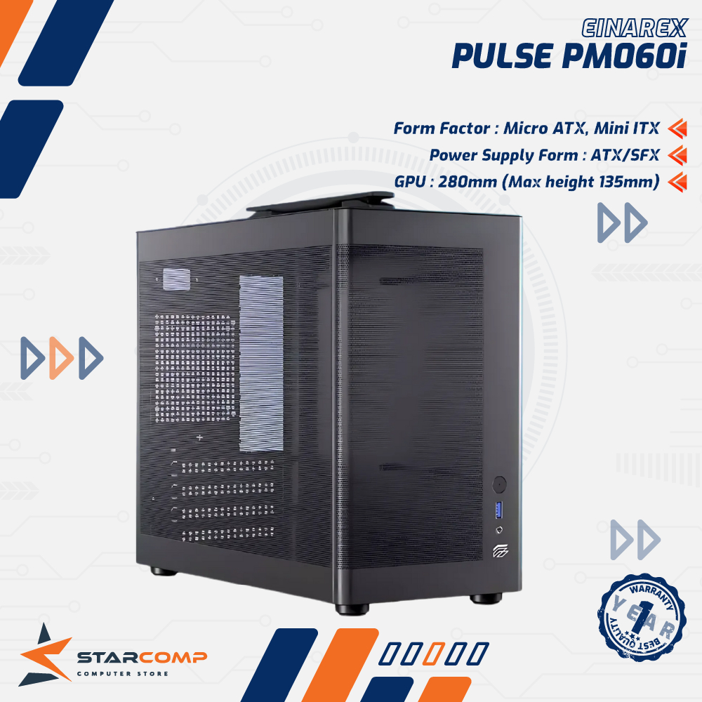 Jual CASE EINAREX P060i with Handle | EINAREX PM060i Casing Mini Compact ITX mATX | Shopee Indonesia