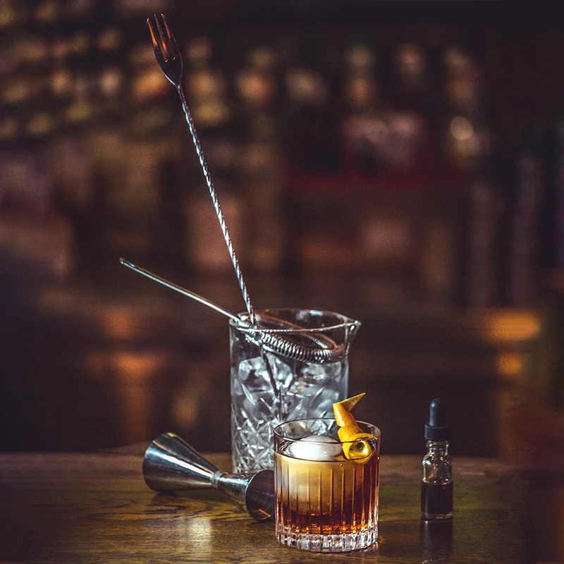 Jual Long Bar Spoon Ulir With Fork Stirrer 40.5CM Stainless Awet Kuat ...