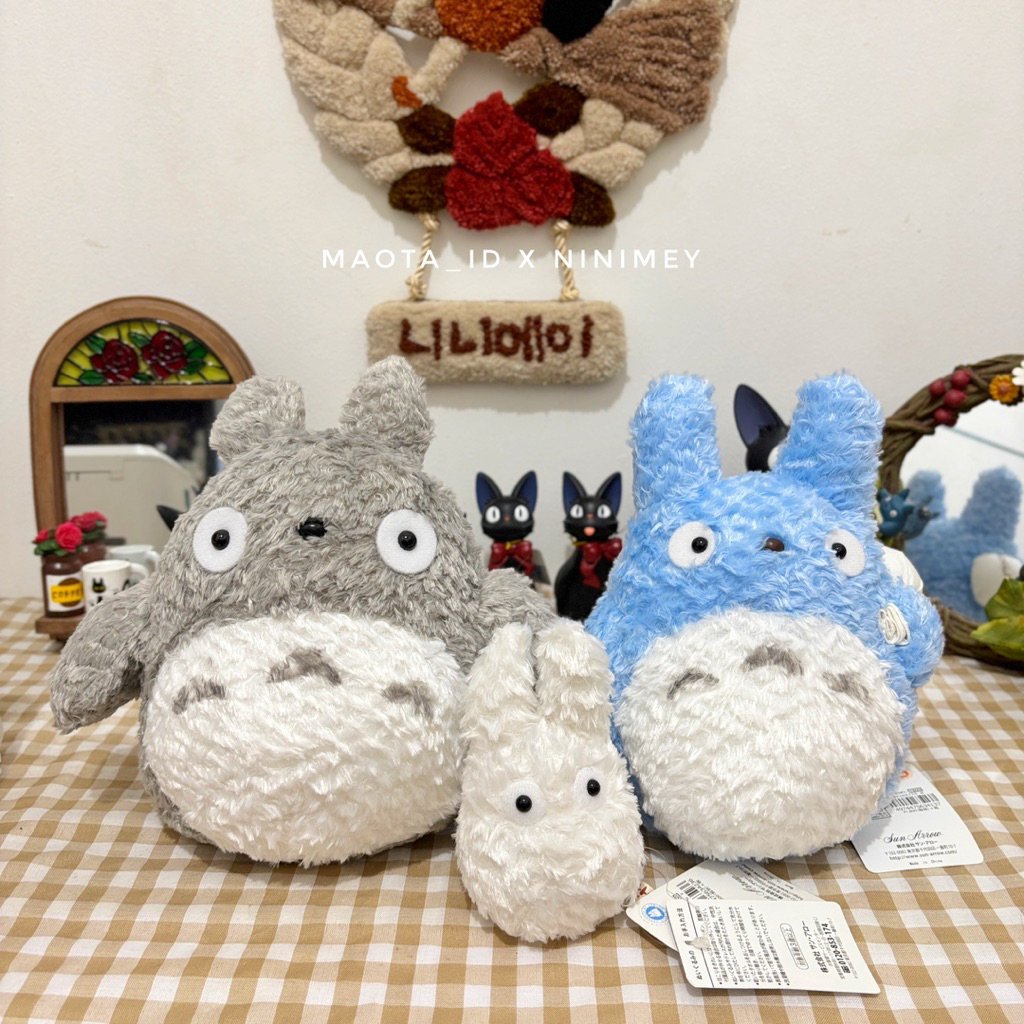 Jual Totoro Plush Studio Ghibli / Boneka Totoro Abu Biru Putih / Boneka ...