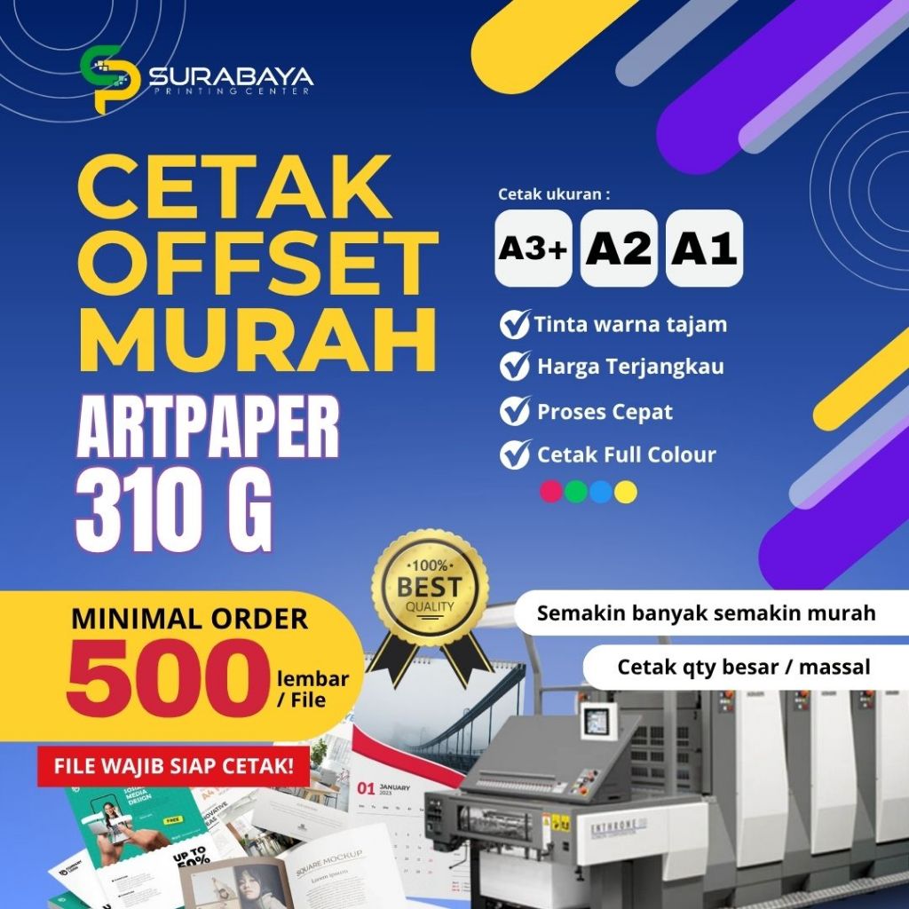 Jual CETAK OFFSET - ARTPAPER 310G - CETAK BROSUR CETAK MAJALAH CETAK ...