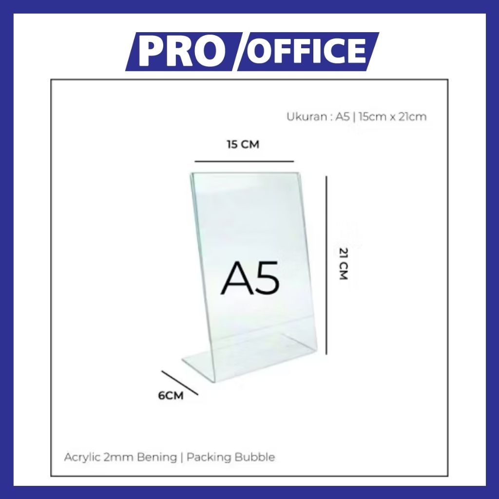 Jual ProOffice - Acrylic Stand QRIS – Tempat Display QR Code Transparan ...