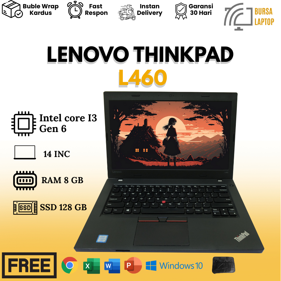 Jual Lenovo Thinkpad L460 Intel Core I3 Generasi 6 Ram 8gb Ssd 128gb ...