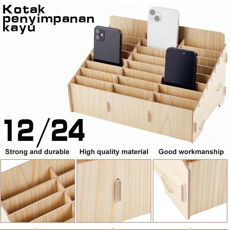 Jual Rak Tempat Hp / Management Box Cell Phone Multifungsi 12 SUSUN 24 ...