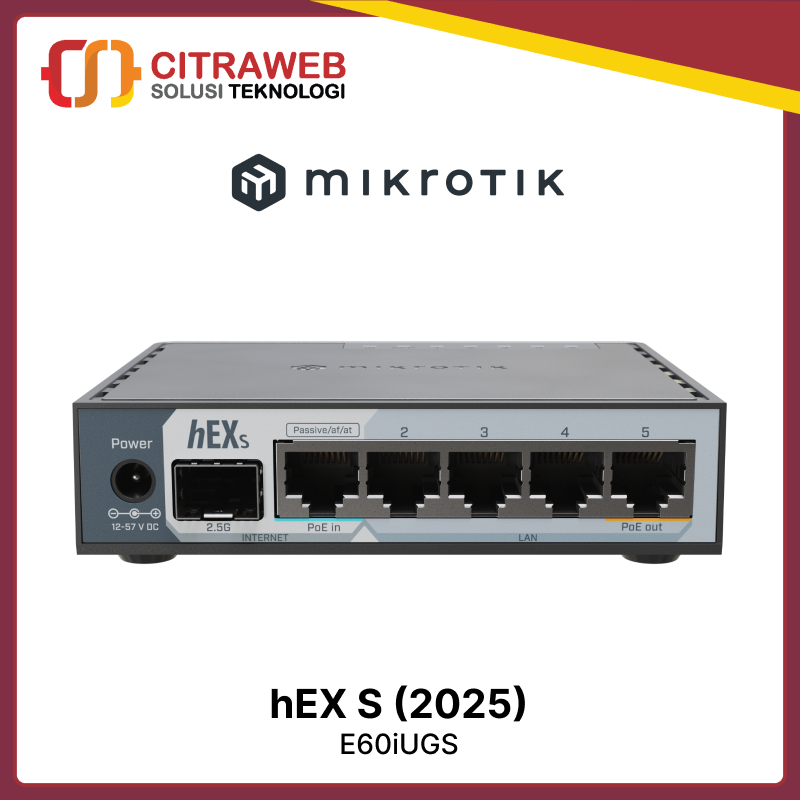 Jual hEX S (2025) E60iUGS MIKROTIK Router Desktop | Shopee Indonesia