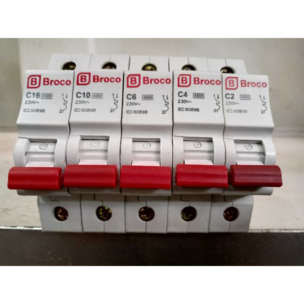 Jual MCB Broco 4A 6A 10A 16A 20A Pemutus Arus | Shopee Indonesia