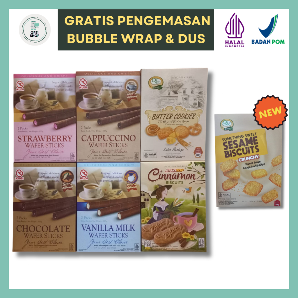 Jual Kugi Wafer Sticks Box 120gr / Biskitop Cinnamon Box 120gr / Denex ...
