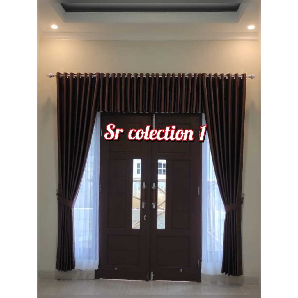 Jual GORDEN BLACKOUT GLOSY PONI ATAS PINTU,MODEL SMOKRING DUA LEMBAR ...