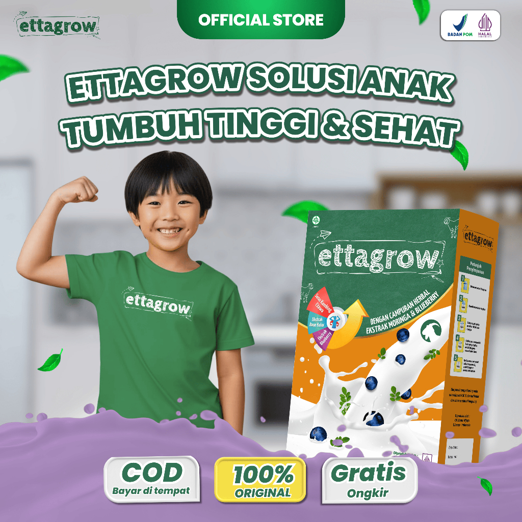 Jual Solusi Anak Tumbuh Tinggi Dan Sehat - Susu Ettagrow Original Rasa ...