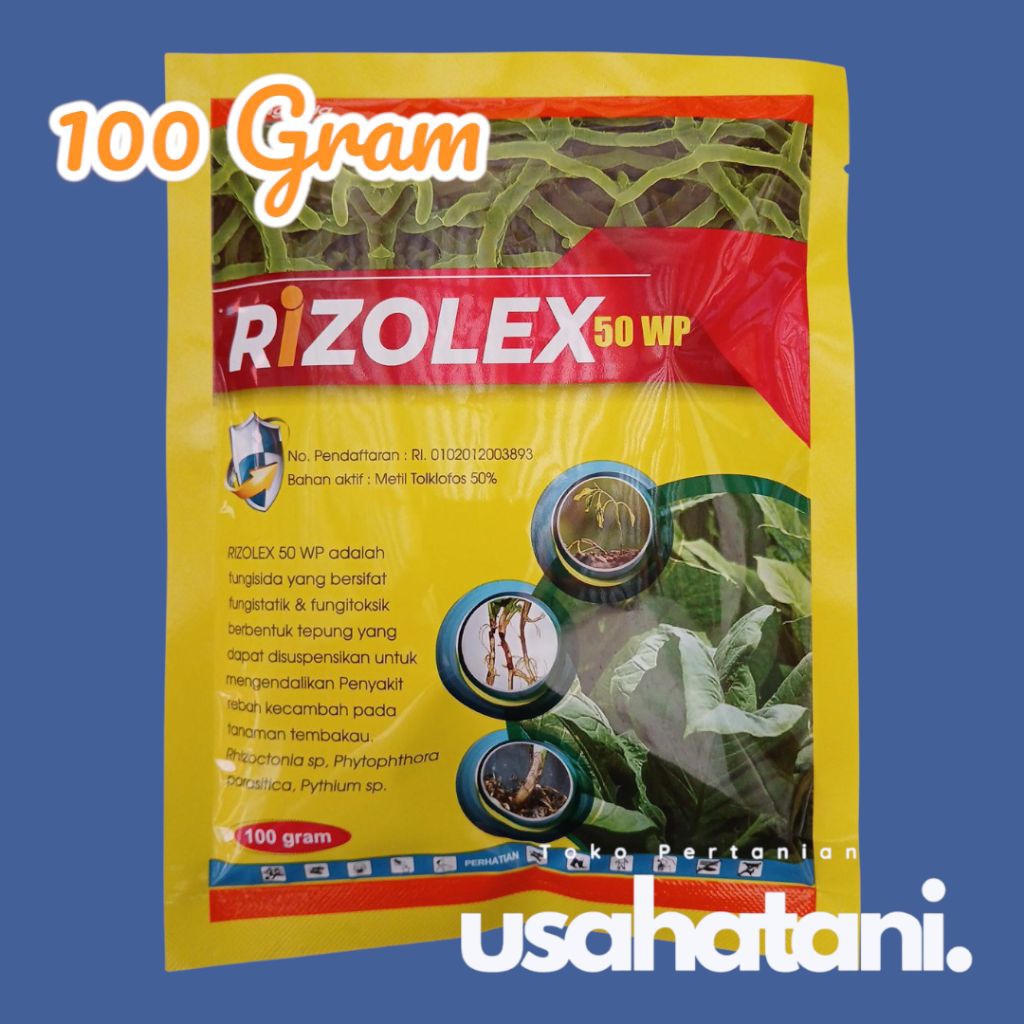 Jual RIZOLEX 50WP 100 Gram Fungisida Metil Toklofos Untuk Busuk Batang ...