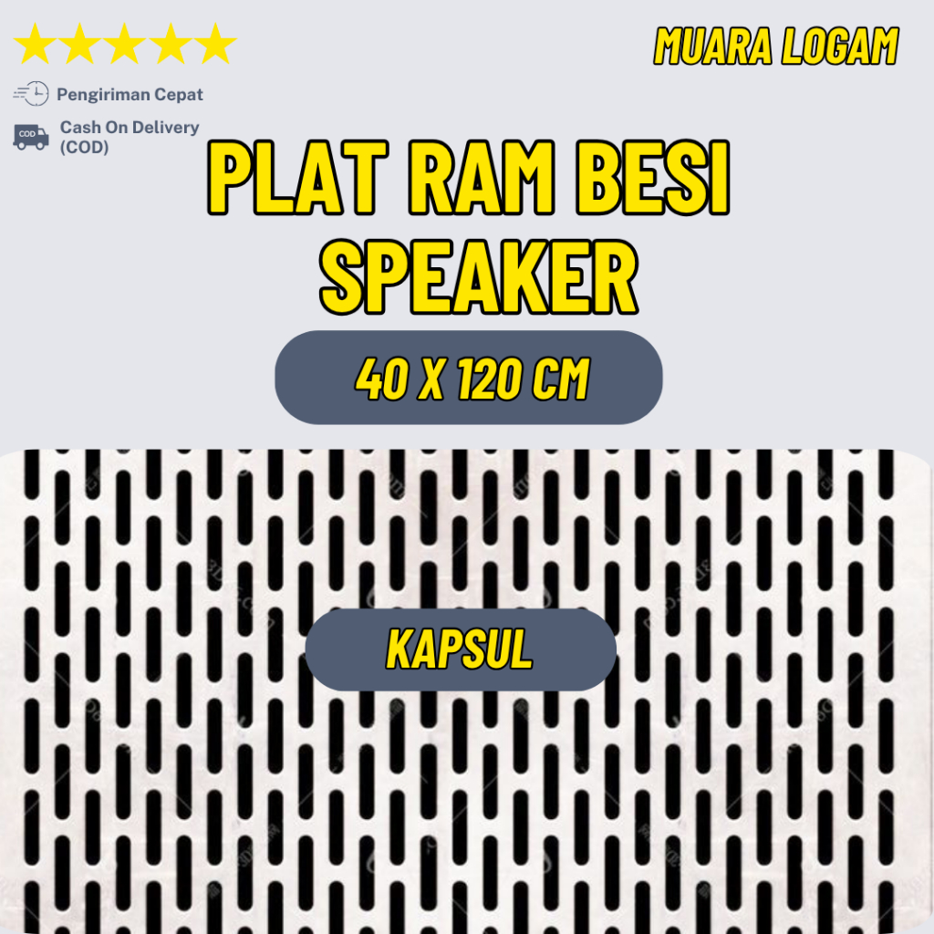 Jual Plat 40 x 120 - Plat Besi Ram Speaker Ram Grill Kapsul Lubang Mesh ...