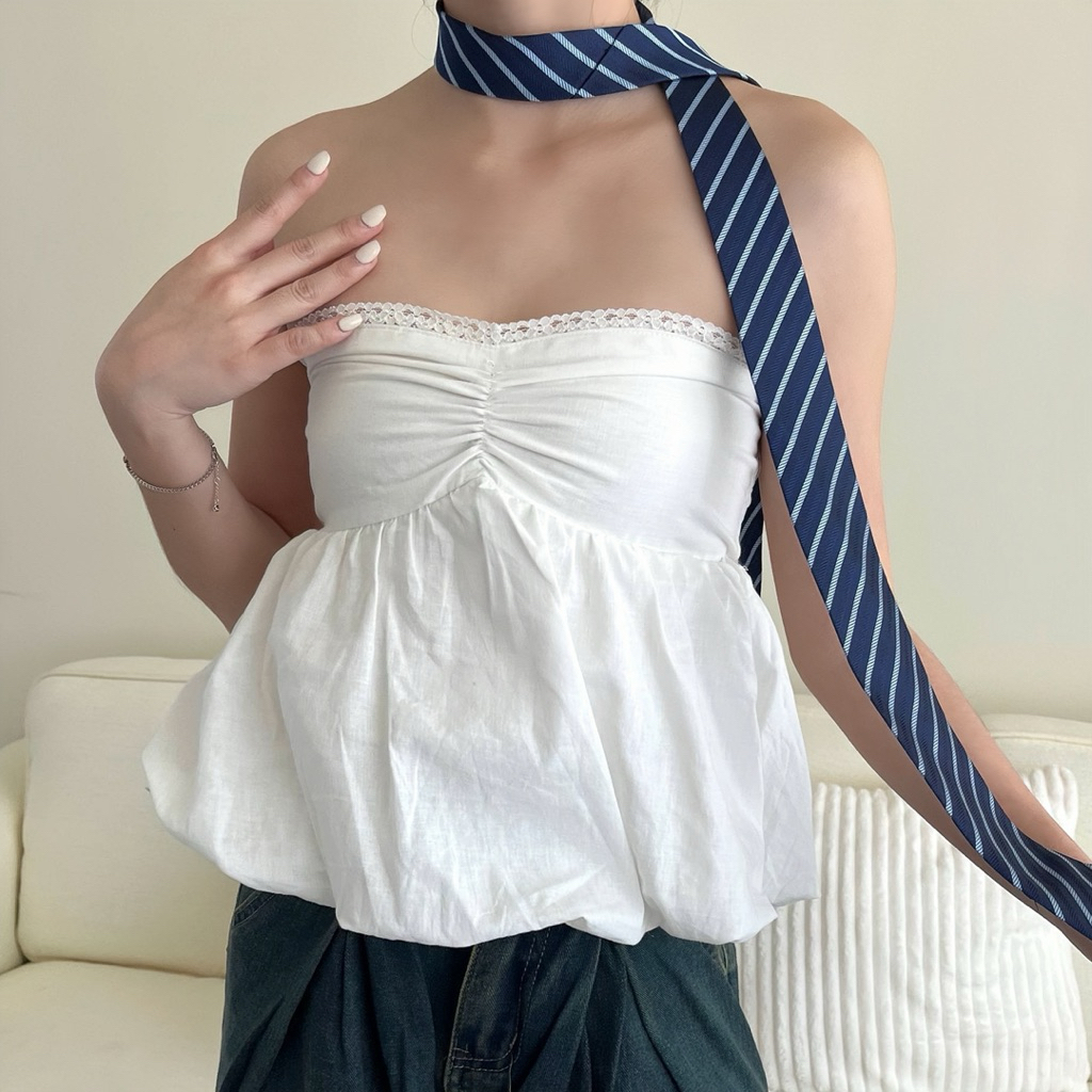 Jual LOTUS Eunji Top Atasan Ballon Korean Style Sabrina Off Shoulder ...