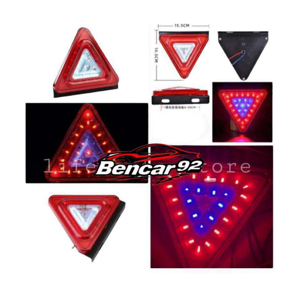 Jual Lampu Led Variasi Mobil belakang Stop Darurat Truk Model Segitiga ...