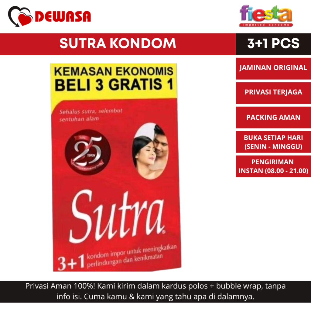 Jual Sutra Kondom – 3 Pcs / 3+1 Pcs | Shopee Indonesia