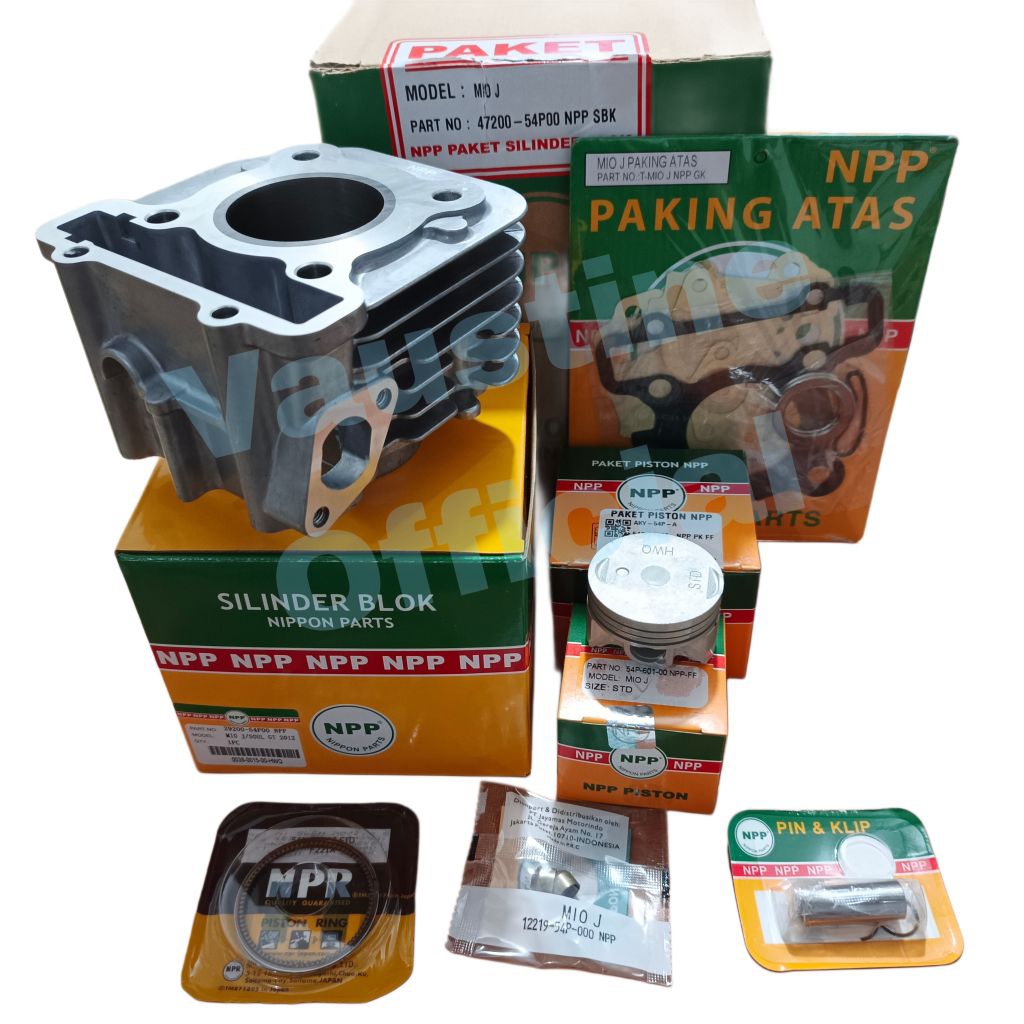 Jual Blok Seher Silinder+Piston Kit Set Mio J, Soul GT 113, Fino 115 FI, Xride 115+Paking Topset ...