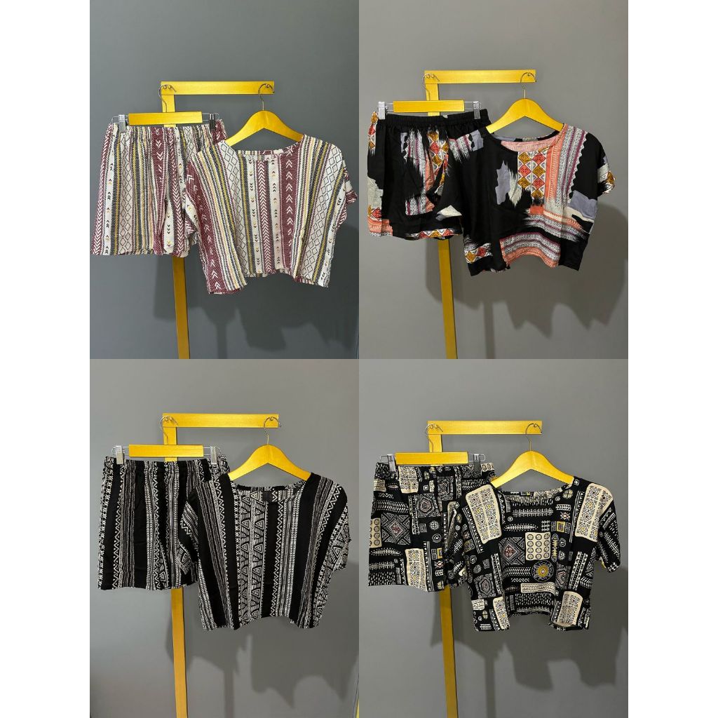 Jual Setelan Celana Pendek One Set Pendek Wanita Rayon Premium Stelana ...