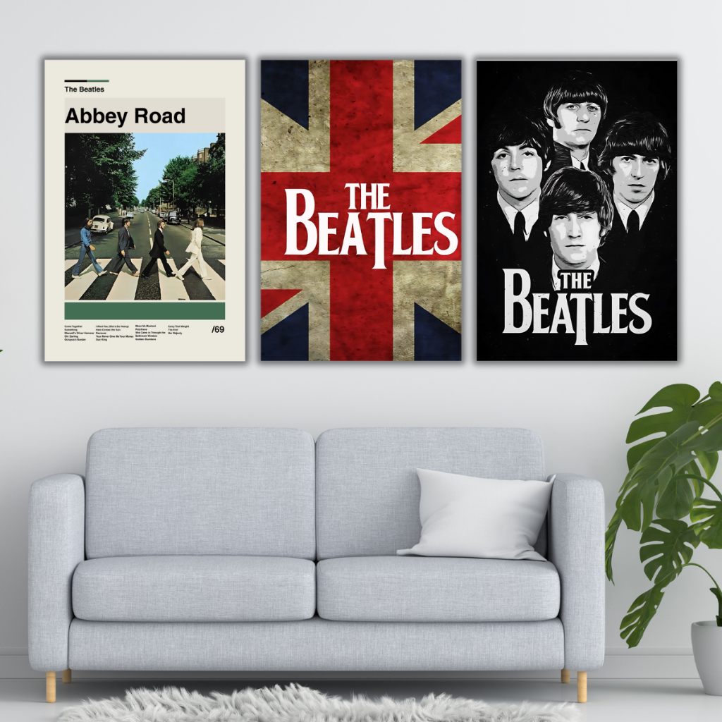 Jual Hiasan Dinding Poster Kayu Band The Beatles Aesthetic Ukuran 15x20 ...