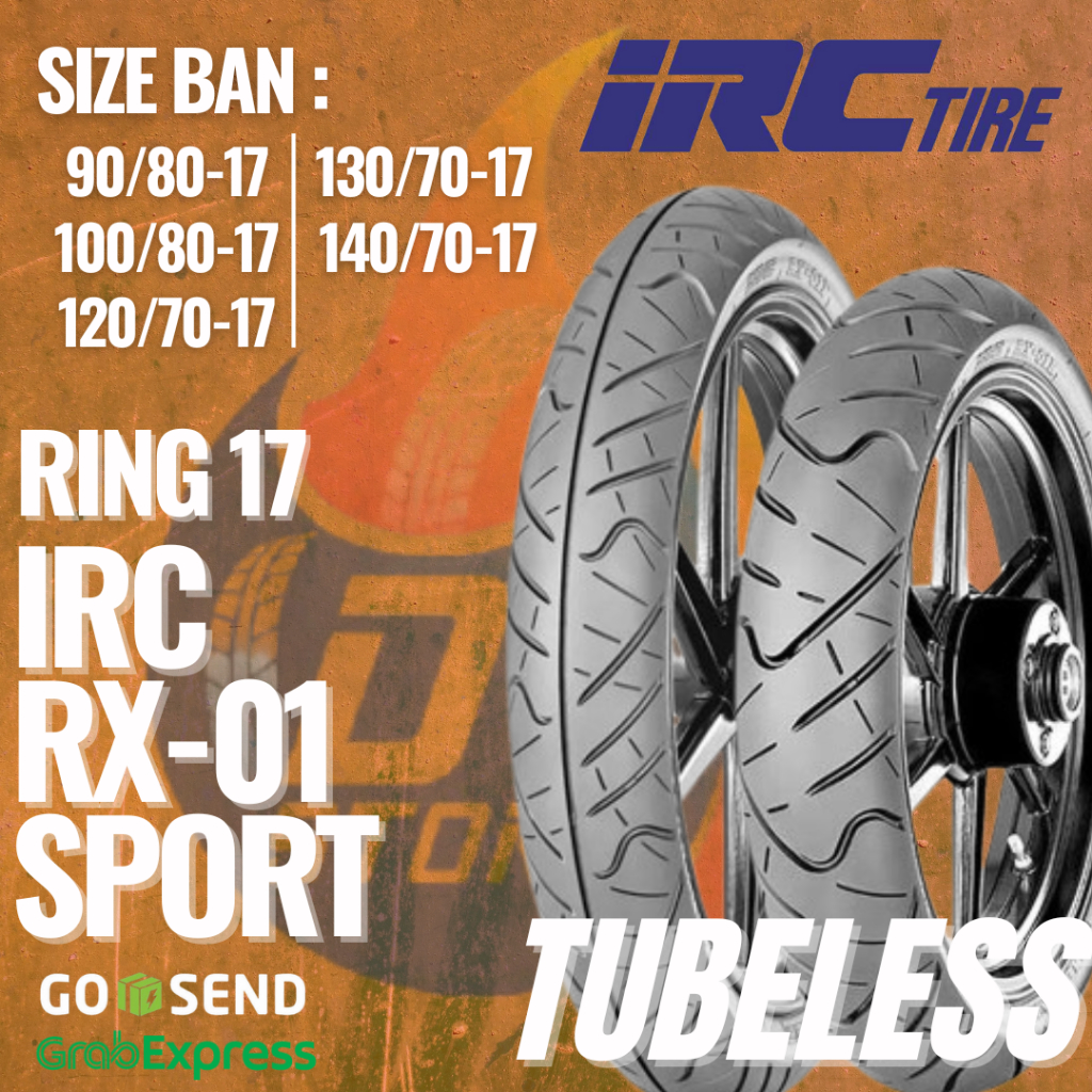 Jual Ban IRC RX-01 Ring 17 Tubeless Untuk Motor Vixion, Byson, Jupiter MX dll | Shopee Indonesia