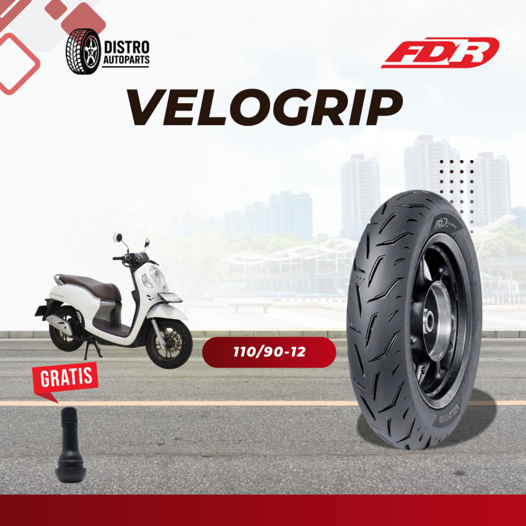 Jual Ban Motor Scoopy Ring 12 Freego FDR Velogrip 100/90 110/90 ban ...