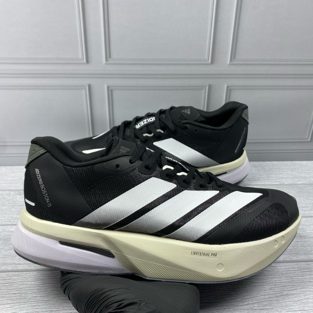 Jual sepatu Adidas Adizero boston 13 black white running shoes/ sepatu ...