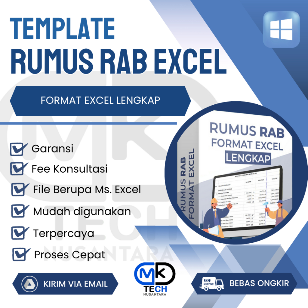 Jual TOOLS RAB OTOMATIS EXCEL - Aplikasi Perhitungan Rencana Anggaran ...