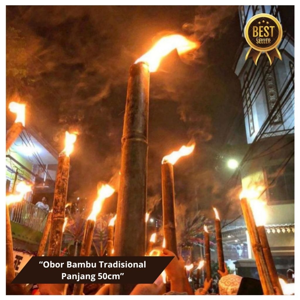 Jual Jual (5 pcs) Obor Bambu Tradisional 50cm-Obor Bambu Tradisional ...