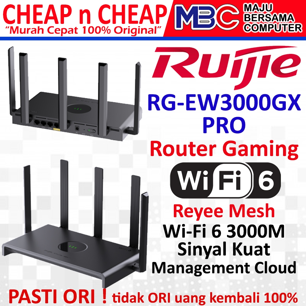 Jual Router Ruijie RG-EW3000GX PRO 3000Mbps WiFi 6 5G Dual Band ...