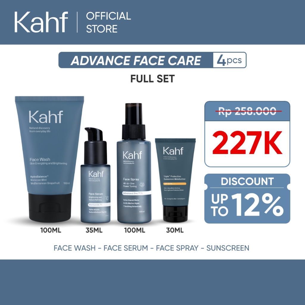 Jual [SPECIAL SUPER BRAND DAY : KAHF BUNDLE 4IN1 PAKET PERAWATAN WAJAH ...