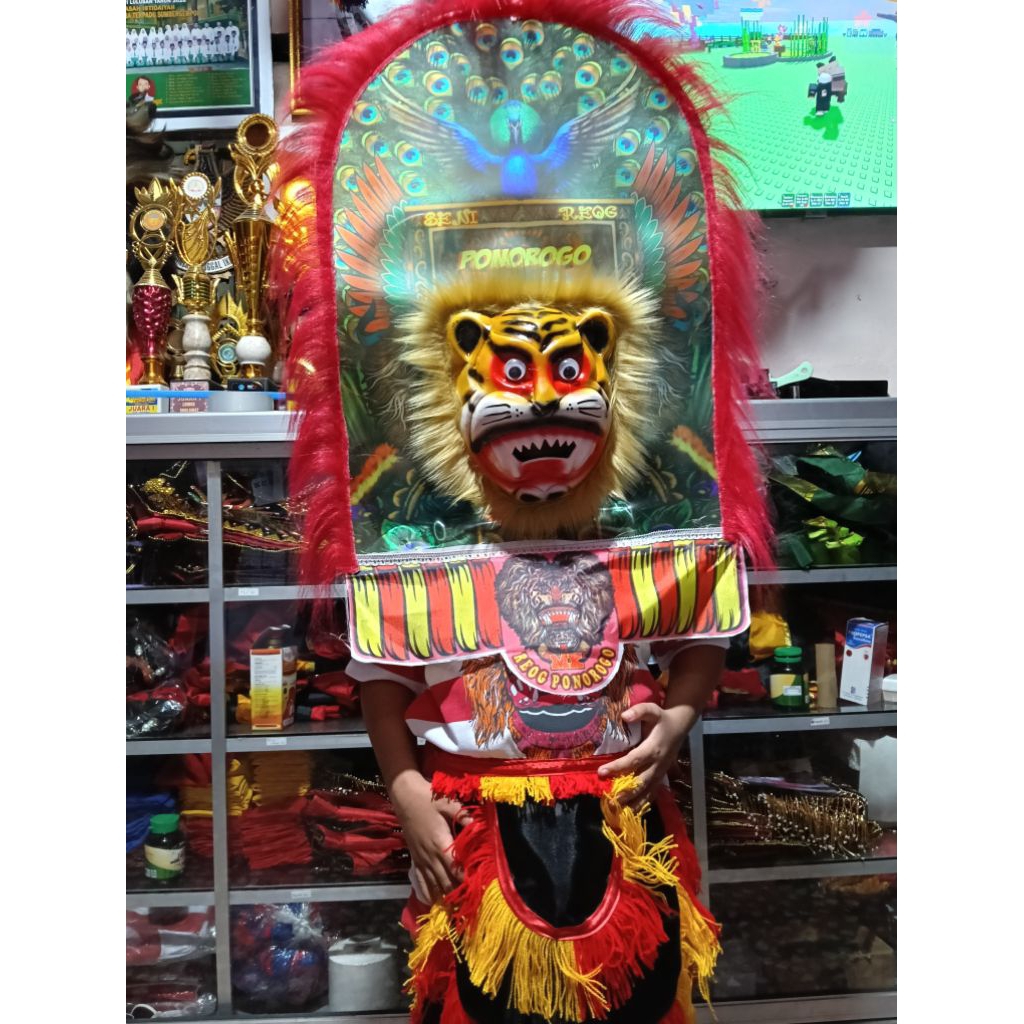 Jual Paket komplit Reog 3D bahan mika, topeng reog ponorogo, reog ...