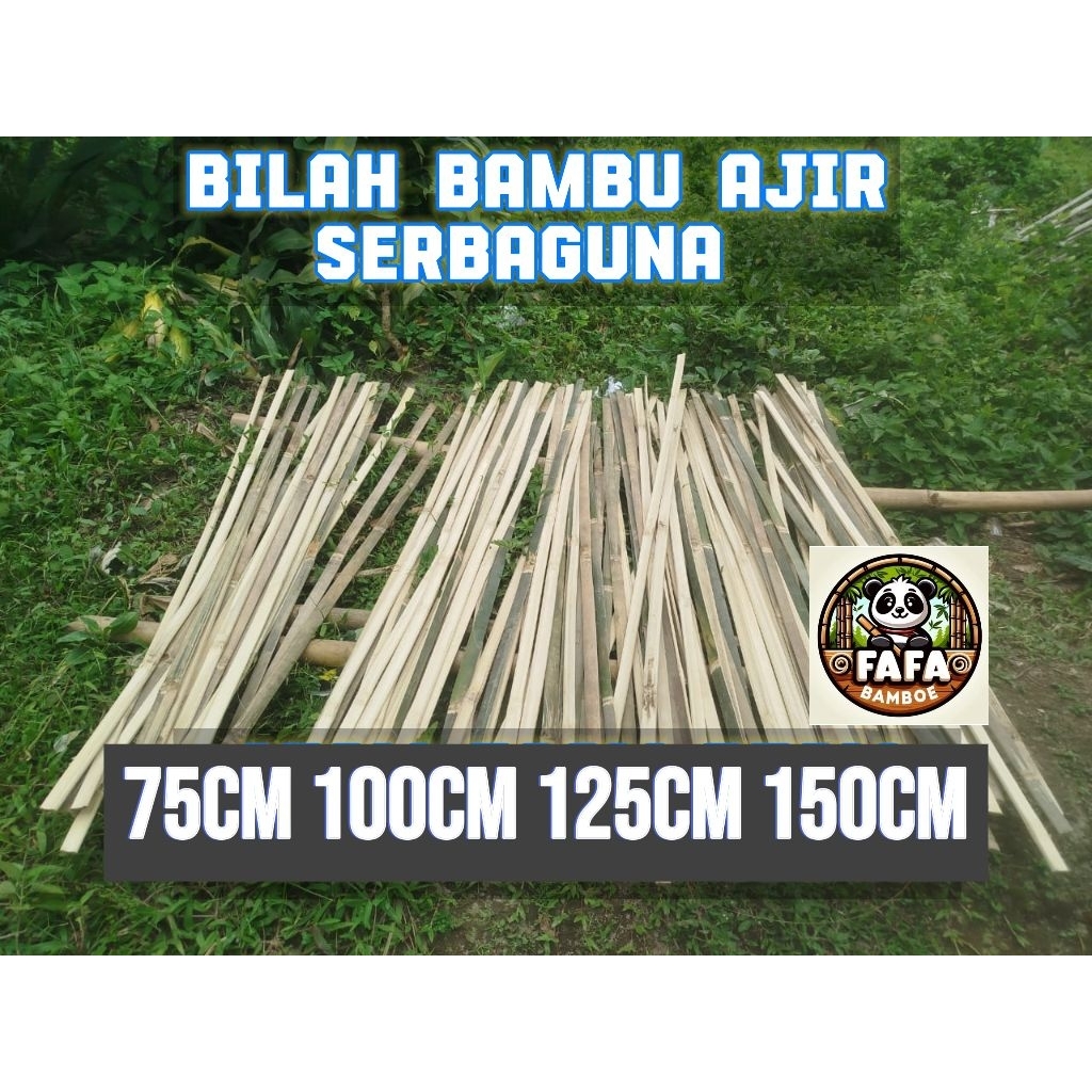 Jual Bambu Bilah Ajir Turus Serbaguna 75cm 100cm 125cm 150cm / ajir turus penyangga tanaman ...