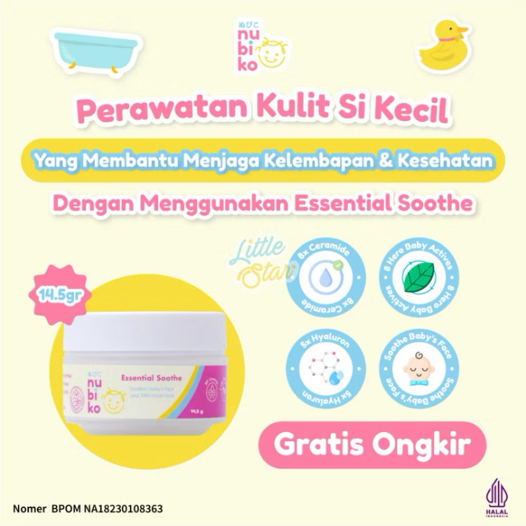 Jual Nubiko Essential Soothe Face Cream 14.5Gr Moisturizing Lotion ...
