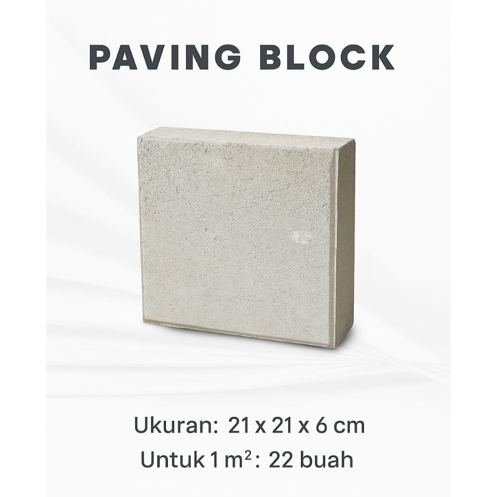 Jual PAVING BLOCK KOTAK UKURAN 21x21x6cm | Shopee Indonesia