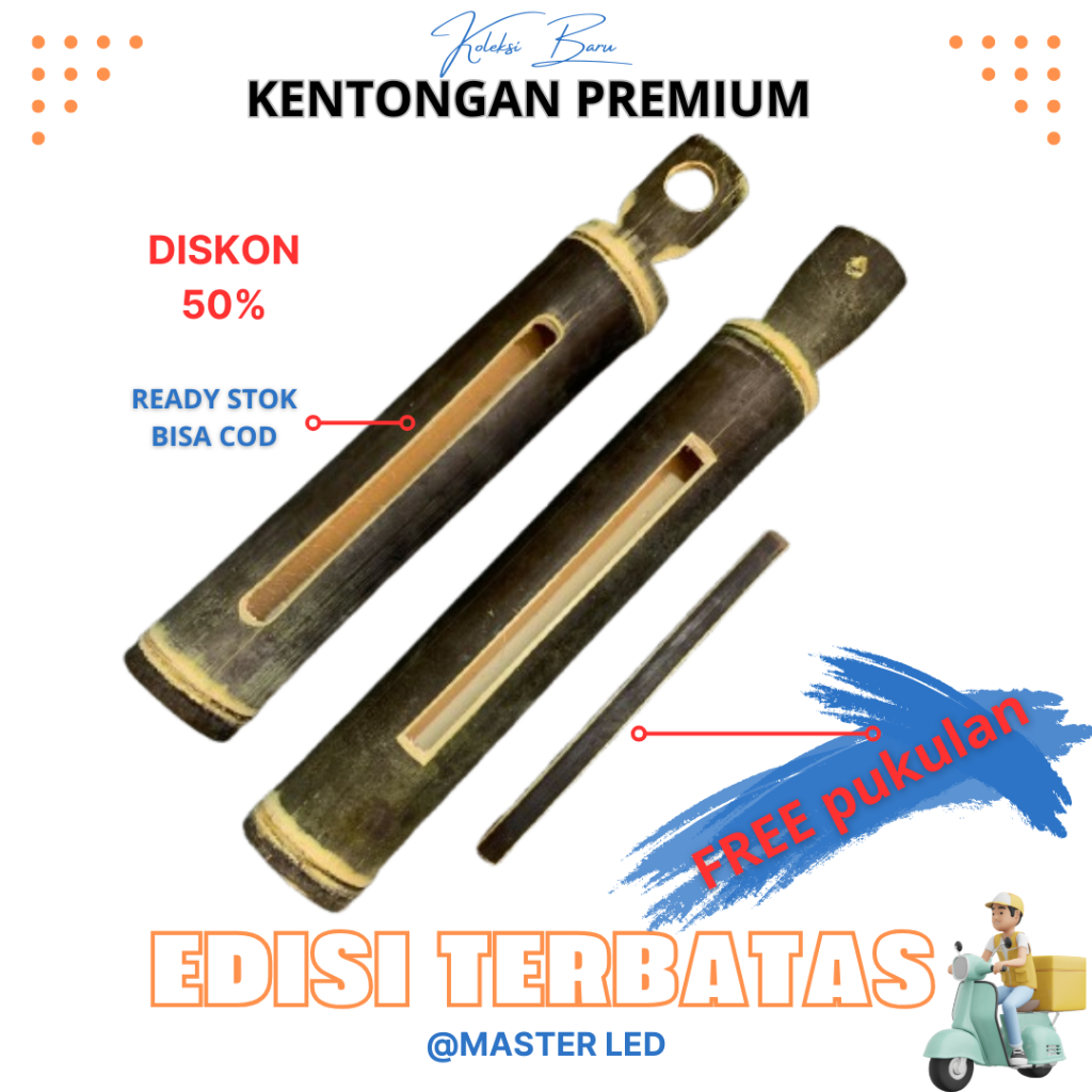 Jual Kentongan Bambu Hitam ASLI Suara Keras Nyaring / Kentungan Jumbo ...