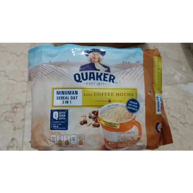 Jual Quaker 3in1 Coffee Mocha 28gr x 8 sachet | Shopee Indonesia