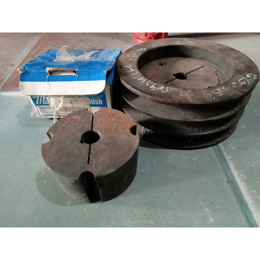 Jual pulley taper lock martin 16mm SPB150-3 bush 2517/taper lock pulley ...
