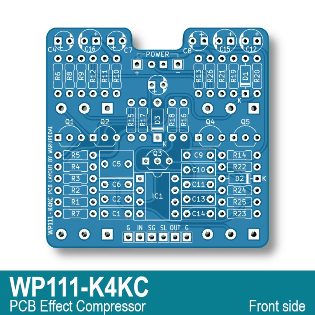 Jual PCB Efek Compressor | WP111_K4KC based on Keeley 4 Knob Compressor ...