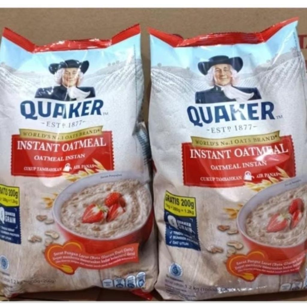 Jual Quaker instan oatmeal 1200 g | Shopee Indonesia